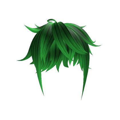 Green Full Emo Scene Messy Hair Roblox