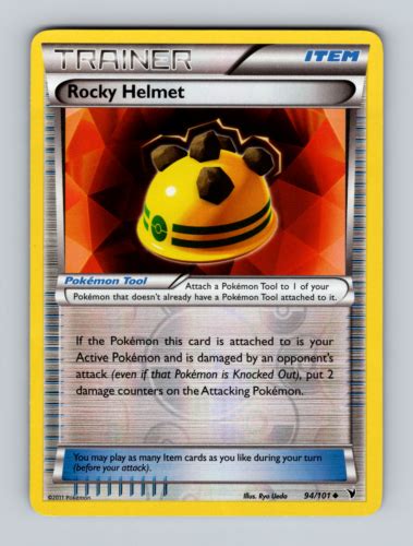 Pokemon Card B W Noble Victories Rocky Helmet Trainer 94 101 REVERSE