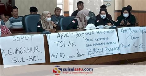 Para Kades Di Bone Demo Minta Pj Gubernur Sulsel Bahtiar Dicopot