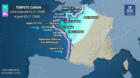 Temp Te Ciaran Certains D Partements Seront Tr S Probablement Plac S