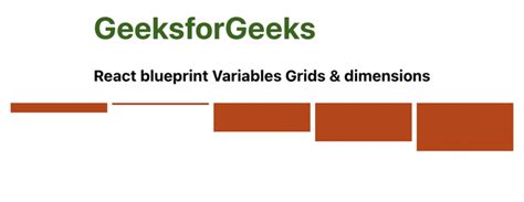 react js blueprint variables grids and dimensions geeksforgeeks