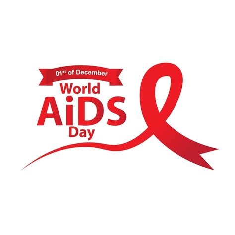 Dia mundial de luta contra a aids em 1º de dezembro Vetor Premium
