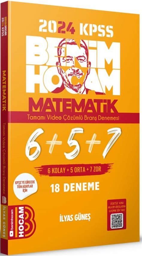 Benim Hocam Yay Nlar Kpss Matematik Tamam Z Ml Deneme