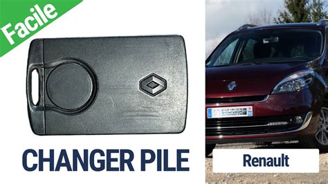 Changer La Pile d Une Clé Renault Clio Scenic Megane Captur YouTube