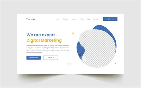 Corporate Digital Agency Website Landing Page Ui Template Design