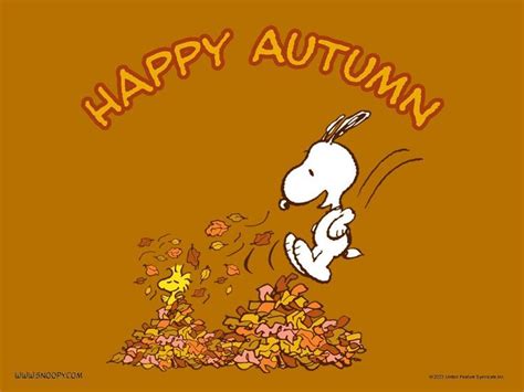 Snoopy Autumn Pictures Wallpapers Wallpaper Cave Snoopy Wallpaper