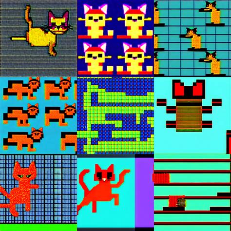 A Cat Jumping Up And Down Pixel Art Animation Stable Diffusion