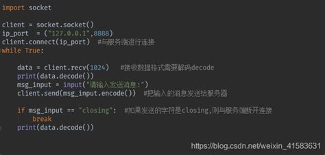python socket编程 csdn博客