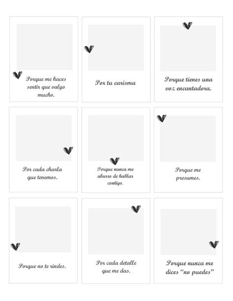 Plantilla De Razones Por Las Que Te Amo Descarga Gratis En Pdf