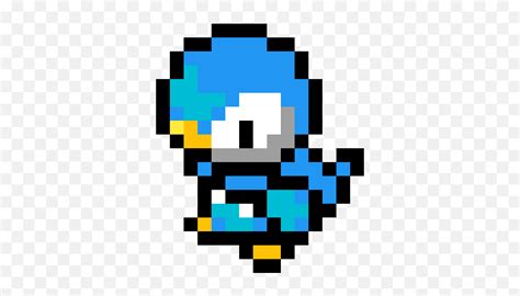 Pixilart Pixel Piplup By Anonymous Sasuke Rinnegan Pixel Art Png