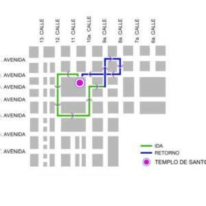 Recorridos y horarios de Procesiones en el Centro Histórico Semana