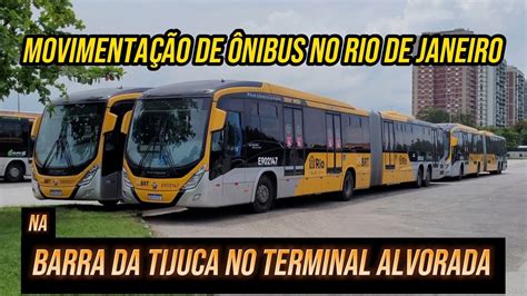 Terminal Alvorada na Barra da Tijuca Movimentação de Ônibus no Rio