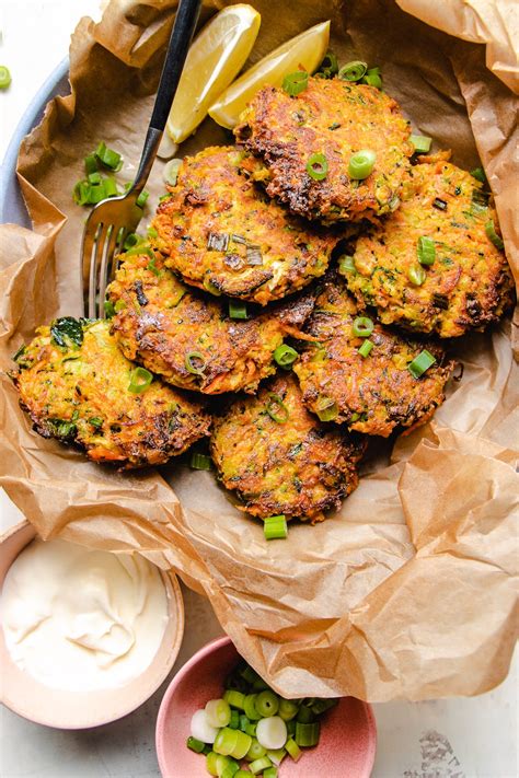 Crispy Zucchini Fritters With Carrots Paleo Gluten Free I Heart Umami