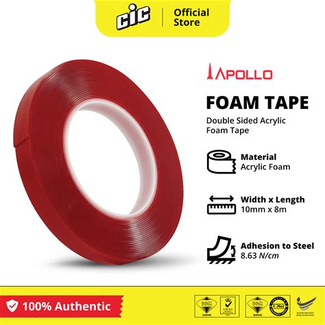 Cic Marketing Sdn Bhd Aft C Double Sided Acrylic Foam Tape Clear