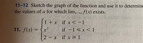 solved 11 12 sketch the graph of the function and use it to