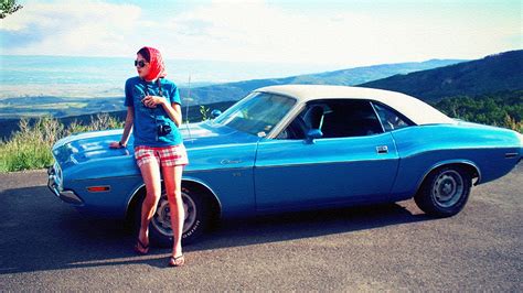 Girls And Muscle Cars Wallpapers Images Inside