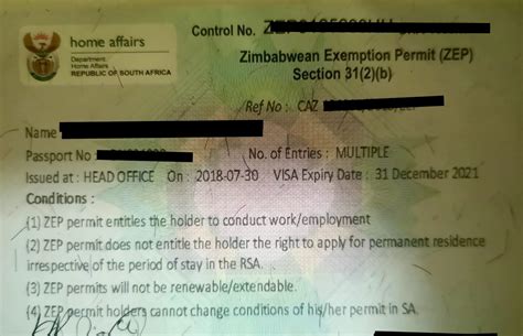 Zimbabwean Exemption Permit Extended By Further Six Months