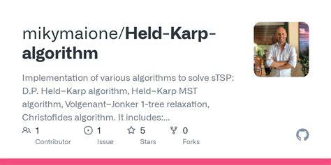 github mikymaione held karp algorithm implementation of various algorithms to solve stsp d p