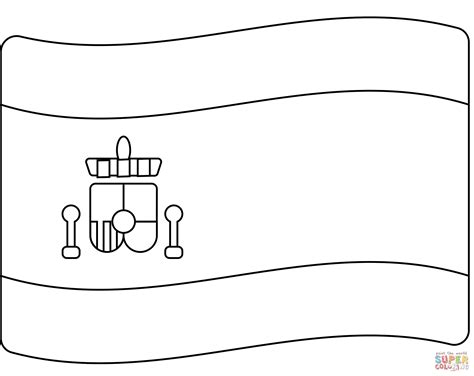 Spanish Flag Emoji Coloring Page Free Printable Coloring Pages