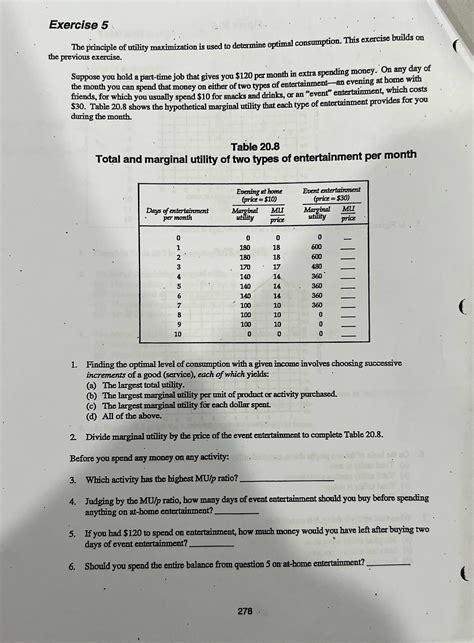 [solved] exercise 5 the principle of utility maximization is used to course hero