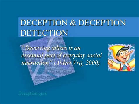 ppt deception deception detection powerpoint presentation free download id 1214032