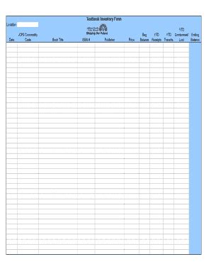 Textbook Inventory Template Fill And Sign Printable Template Online
