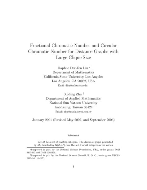 pdf fractional chromatic number and circular chromatic number for distance graphs with large