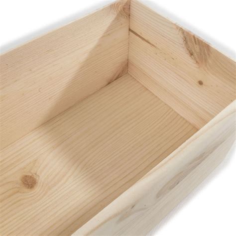 Wooden Open Decorative Storage Boxes 5 Sizes Small To Large