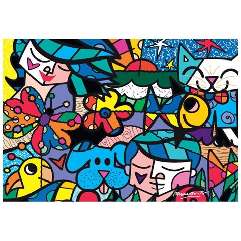 PUZZLE 1000 Pcs Britto Garden Romero Britto BLUEBIRD