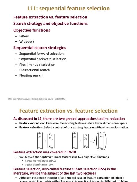 sequential feature selection correlation and dependence statistical classification