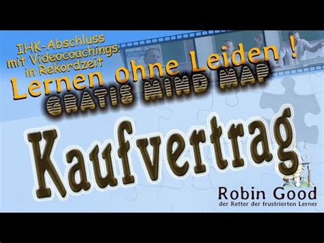 Kaufvertrag Gratis Mind Map YouTube