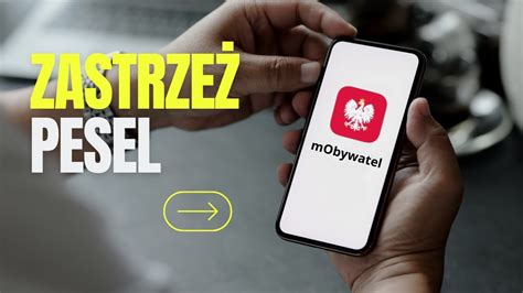 mObywatel Jak Zastrzec Swój Numer PESEL na telefoniel YouTube