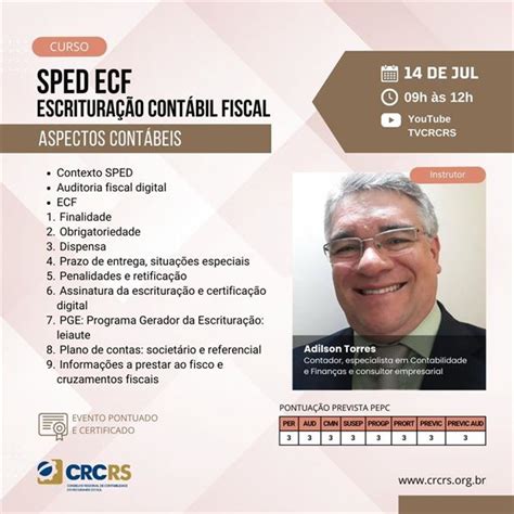Curso SPED ECF Escrituração Contábil Fiscal Aspectos Contábeis