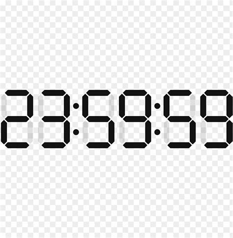 Digital Clock Numbers PNG Transparent With Clear Background ID 71455