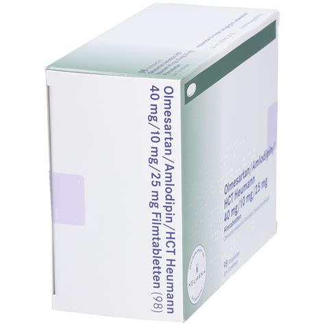 Olmesartan Amlodipin Hct Heumann Mg Fta St Mit Dem E Rezept