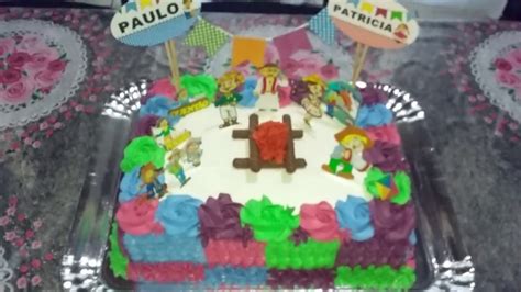 Topo 84 Imagem Bolo De Festa Junina De Chantilly Br Thptnganamst Edu Vn