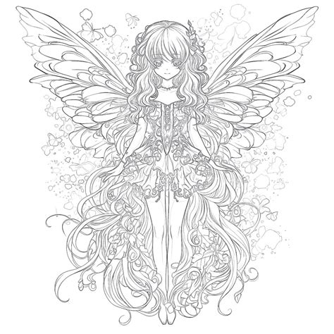 Anime Fairy Coloring Pages Coloring Pages Mimi Panda
