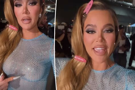 Khlo Kardashian Tests Instagrams Nipple Ban In Sheer Top