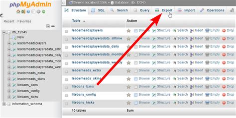 How To Import And Export MySQL Database Knowledgebase Shockbyte