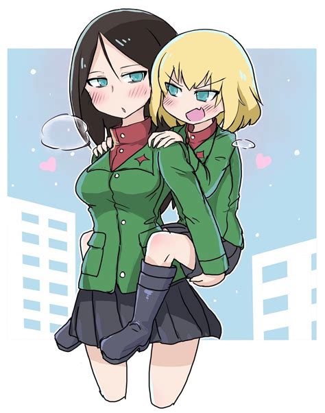 Katyusha And Nonna Girls Und Panzer Drawn By White Stew Danbooru