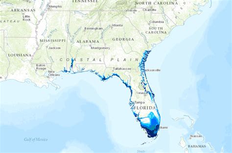 Map Of Florida Sea Level Rise Gisele Ermentrude