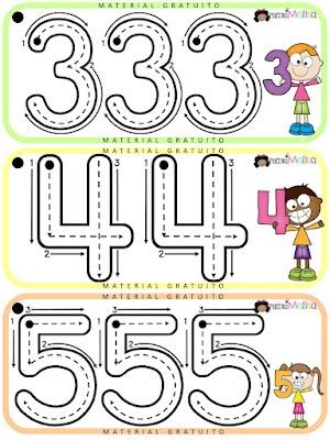 Actividades Para Reforzar El Trazo De Los Numeros Material Educativo