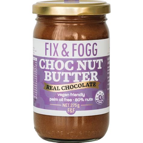 Fix Fogg Choc Nut Butter Chocolate Spread 275g Woolworths