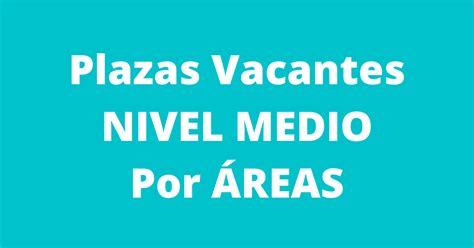 Plazas Vacantes de Media por áreas en Francisco Morazán