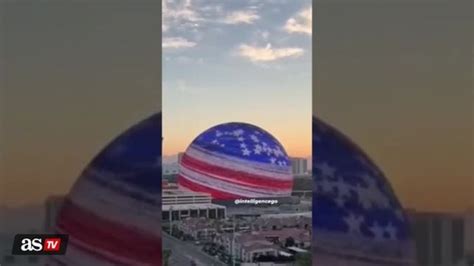 Video Las Vegas Incredible New Msg Sphere Arena Goes Viral As Usa