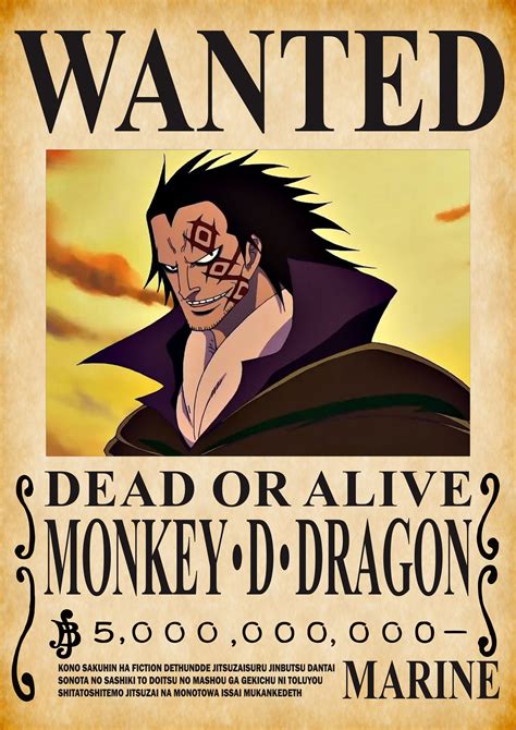Poster Dinding Bounty Anime Manga One Piece WILL OF D Initial Inisial