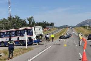 Siniestro Entre Auto Y Bus Deja Un Fallecido En Ruta Interbalnearia