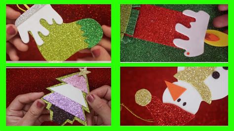 Adornos De Navidad De Goma Eva Para El Arbolito Adornos Navide Os