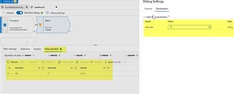 azure data factory how to use kusto query with parameters on expression builder in dataflow