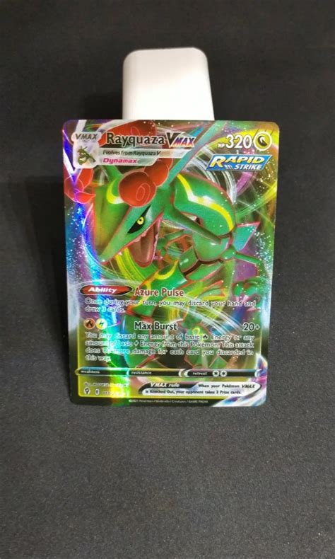 Rayquaza VMax Pokemon Card Toys Collectibles Permainan Papan
